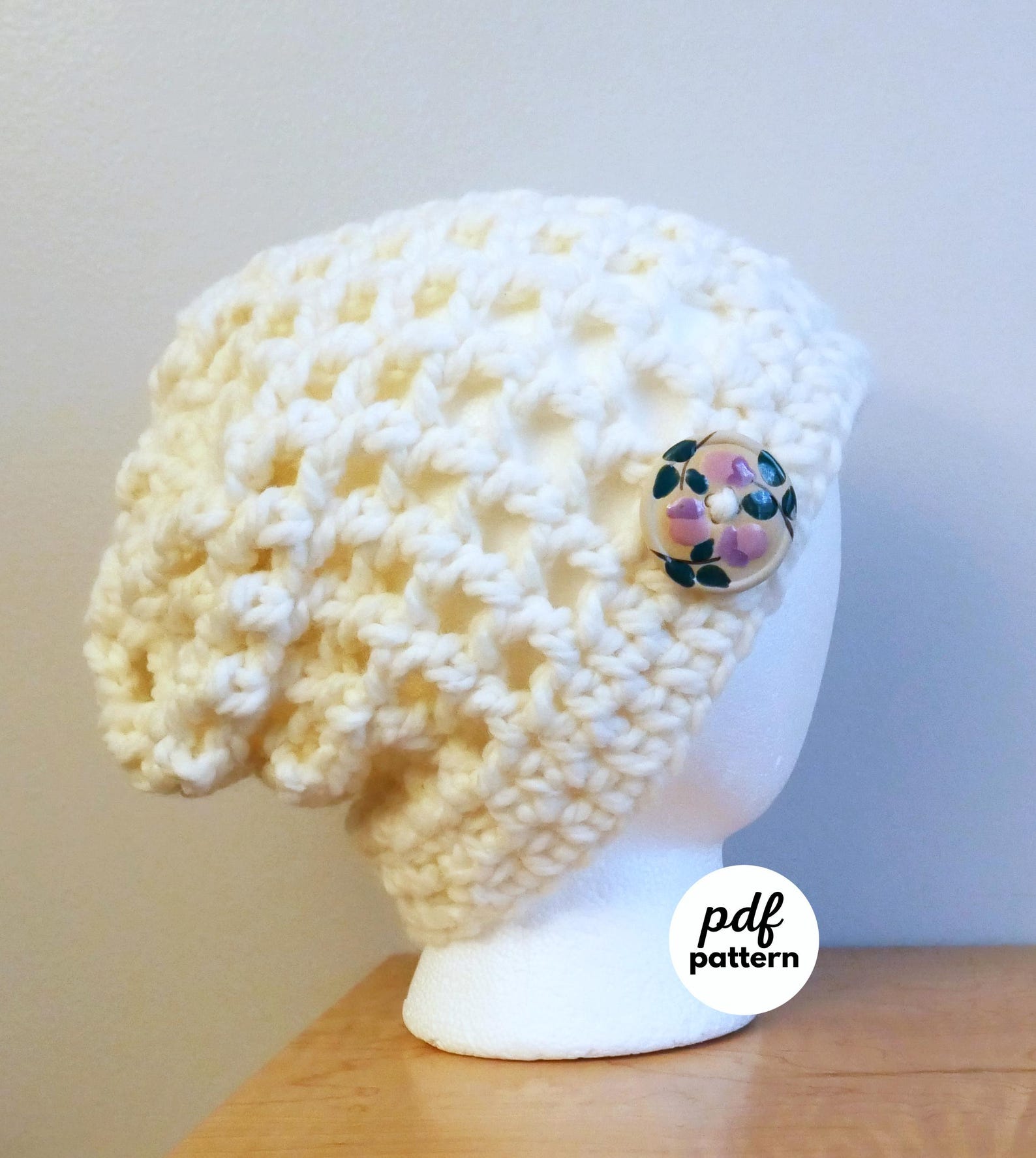 PDF Crochet Pattern-30 Minute Crochet Slouch Hat - Etsy