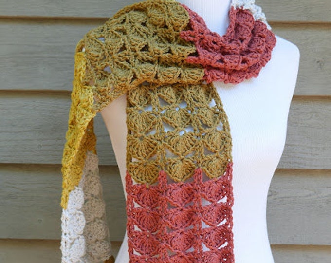 Ginkgo Leaf Scarf - Etsy