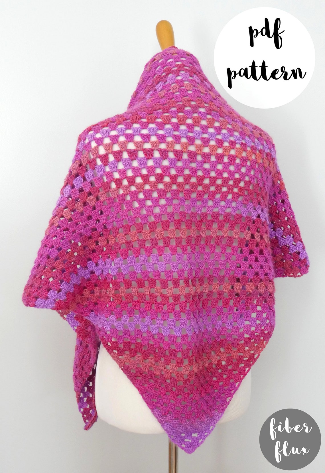 PDF Crochet Pattern-azalea Patch Shawl - Etsy