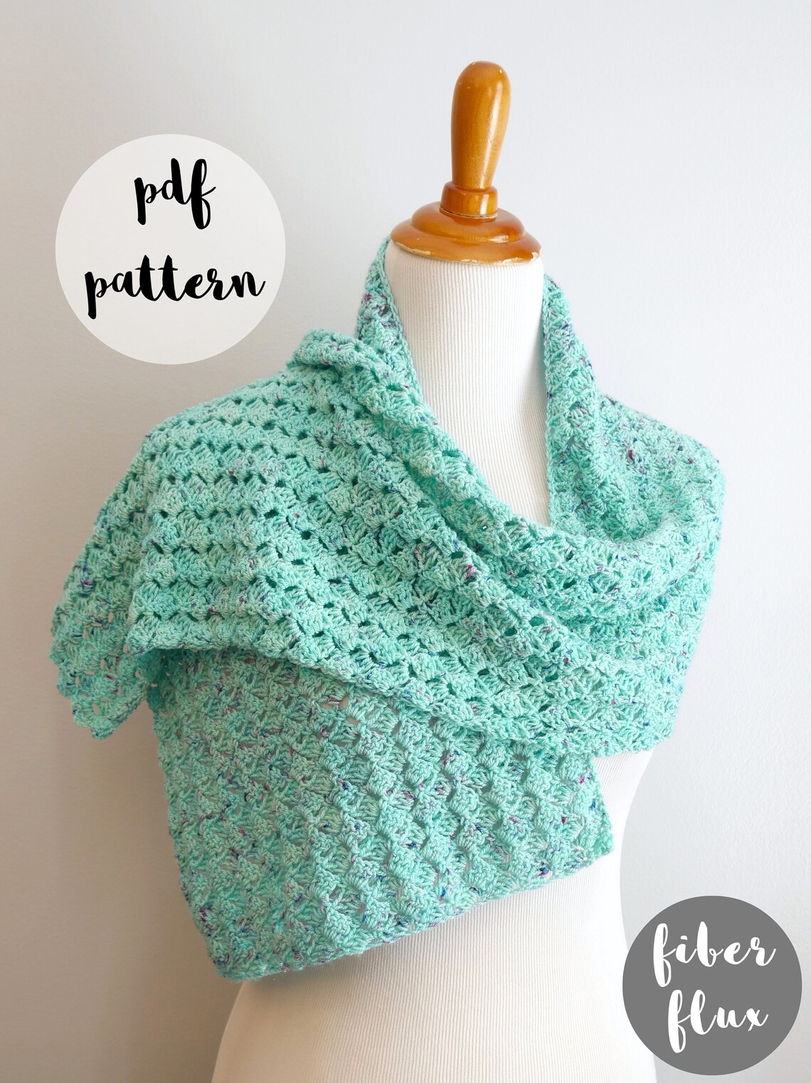 PDF Crochet Pattern-clear Skies Shawl - Etsy