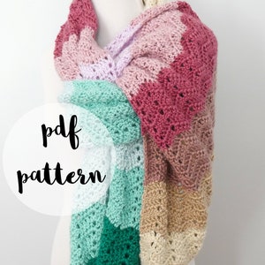 PDF Crochet Pattern-botanical Garden Shawl - Etsy