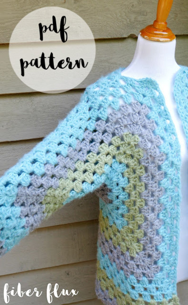 PDF Crochet Pattern-land & Sea Cardi - Etsy