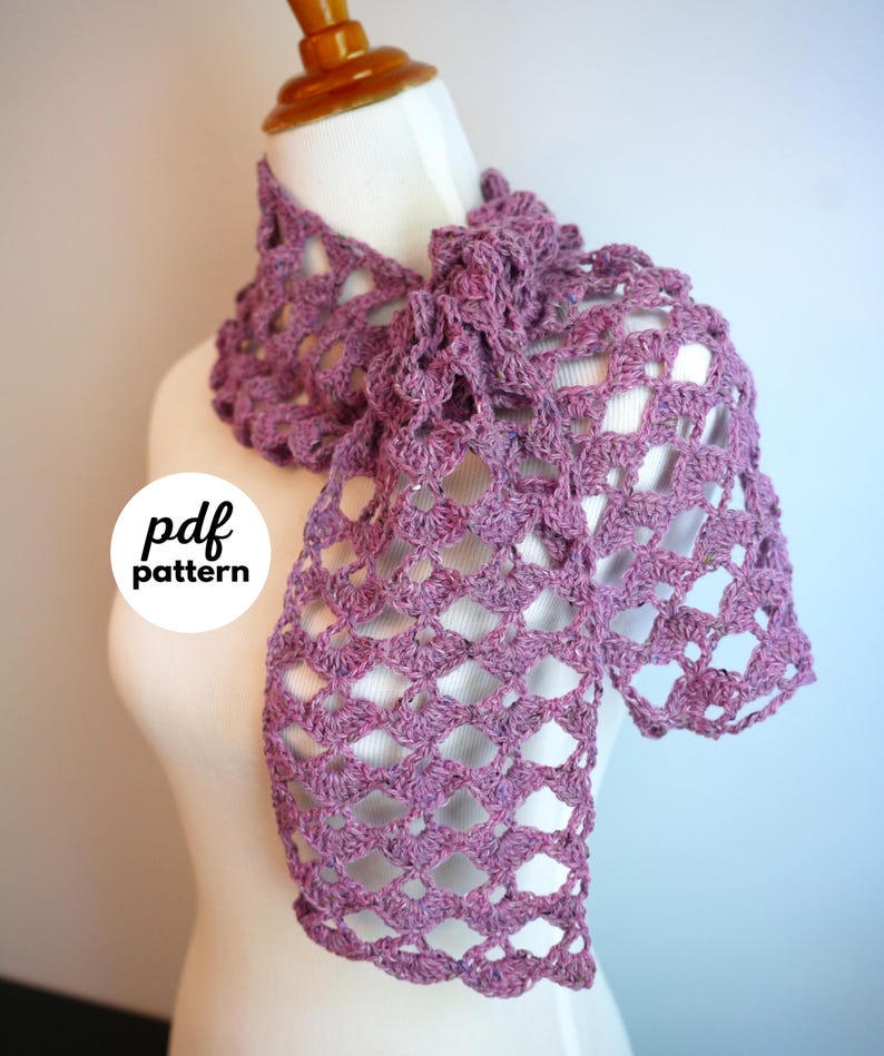 PDF Crochet Pattern-wild Thistle Crochet Scarf - Etsy Canada
