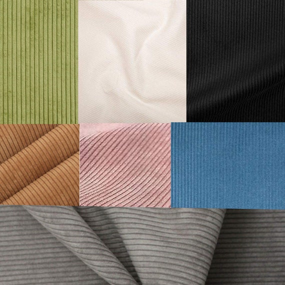 Italian 100% Cotton 8 WALE Woven Velvet Corduroy Fabric Soft | Etsy UK