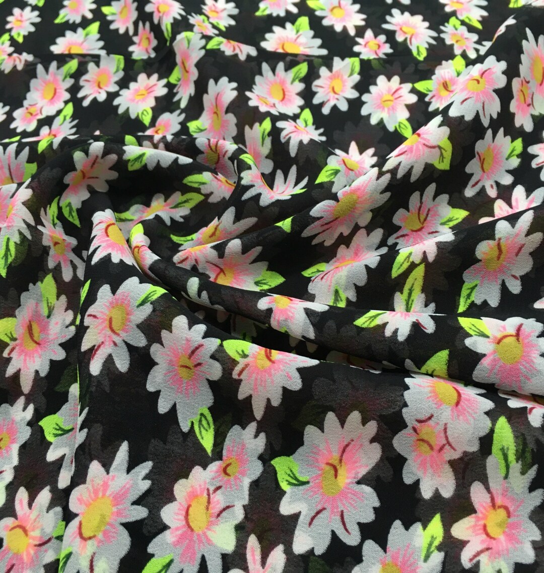 Chiffon Georgette Fabric Material Dress Spot Fabric Summer Dress ...