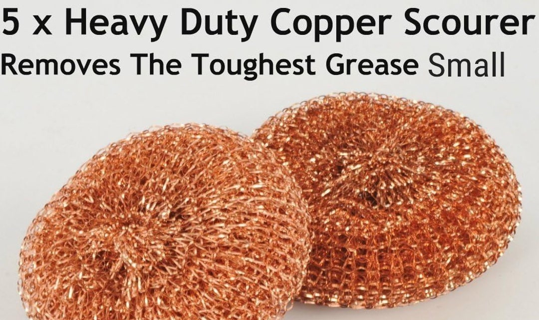5xheavy Duty Metal Copper Scourer Small Though Grease Copper Scrubber ...