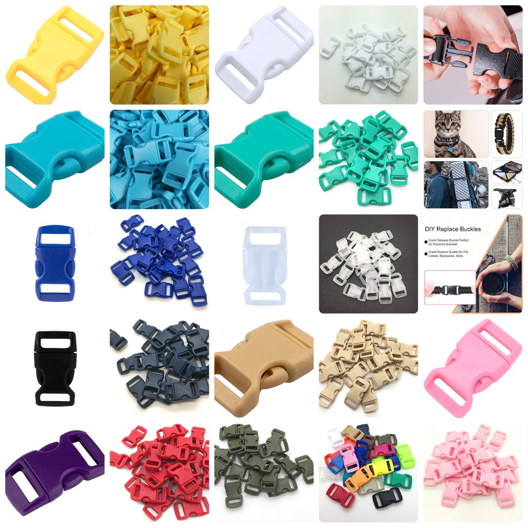 10pcs Colorful Buckles, Plastic Clips. Buckle Replacement, Hiking ...