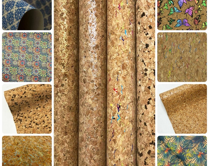 Metallic Rainbow Cork 12 X 24 Sheet / Genuine Cork Sheet With Metallic ...
