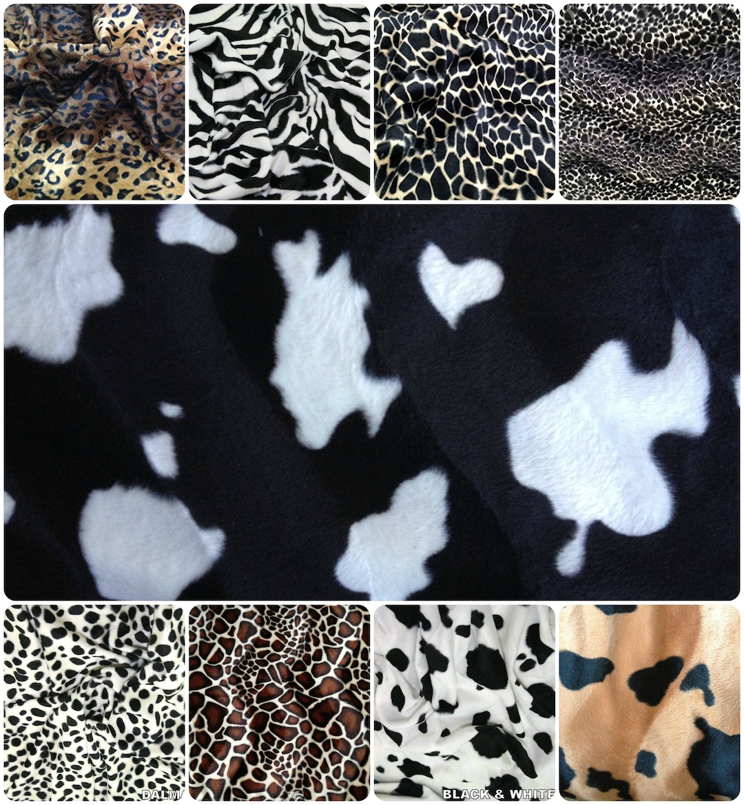 Super Soft Velboa Fabric Faux Fur Pony Skin Super Soft Animal - Etsy