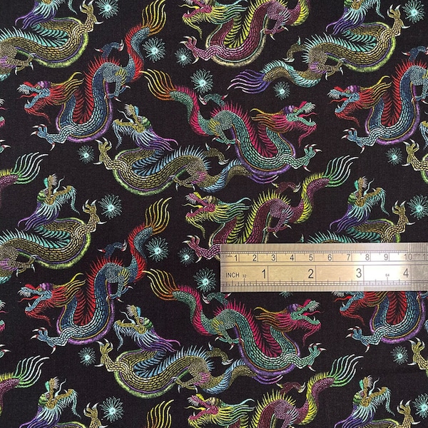 Dragon Fabric - Etsy