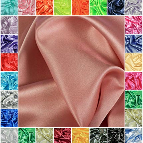 Silky Satin Fabric Dress Craft Fabric Plain Luxury Wedding | Etsy UK