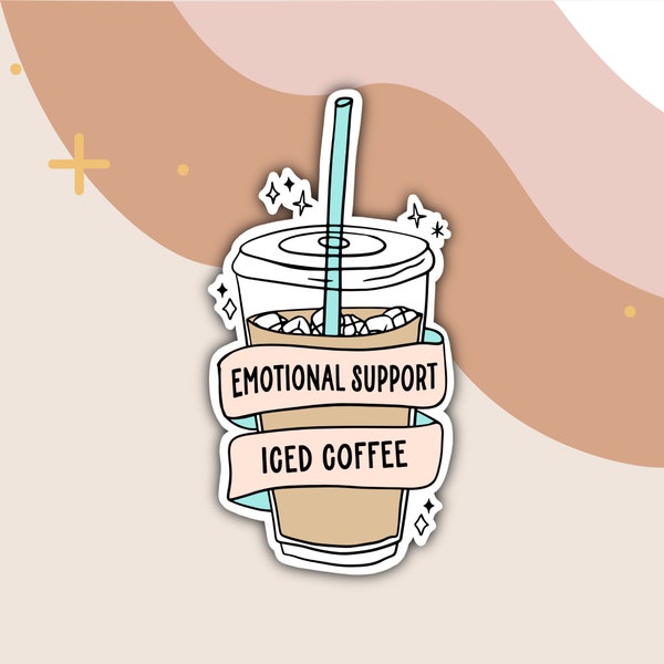 Iced Coffee Sticker - Etsy