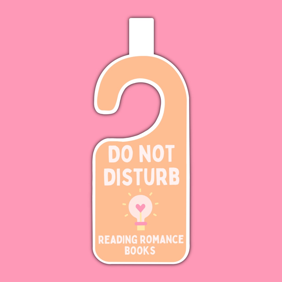 Do Not Disturb Reading Romance Books Magnetic Bookmark Etsy