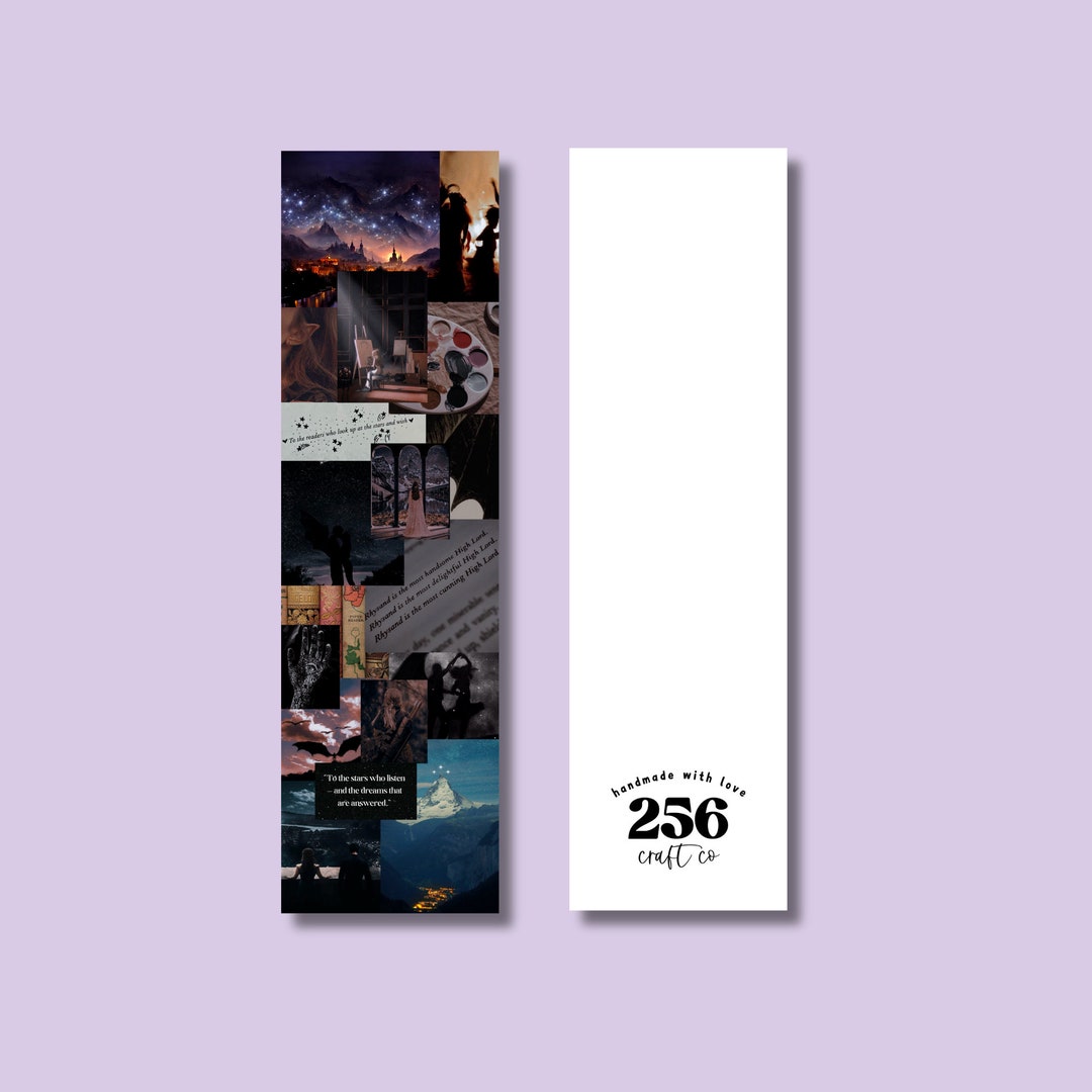 ACOTAR Inspired Handmade Cardstock Bookmark, Book Lover Gift, Bookmarks ...