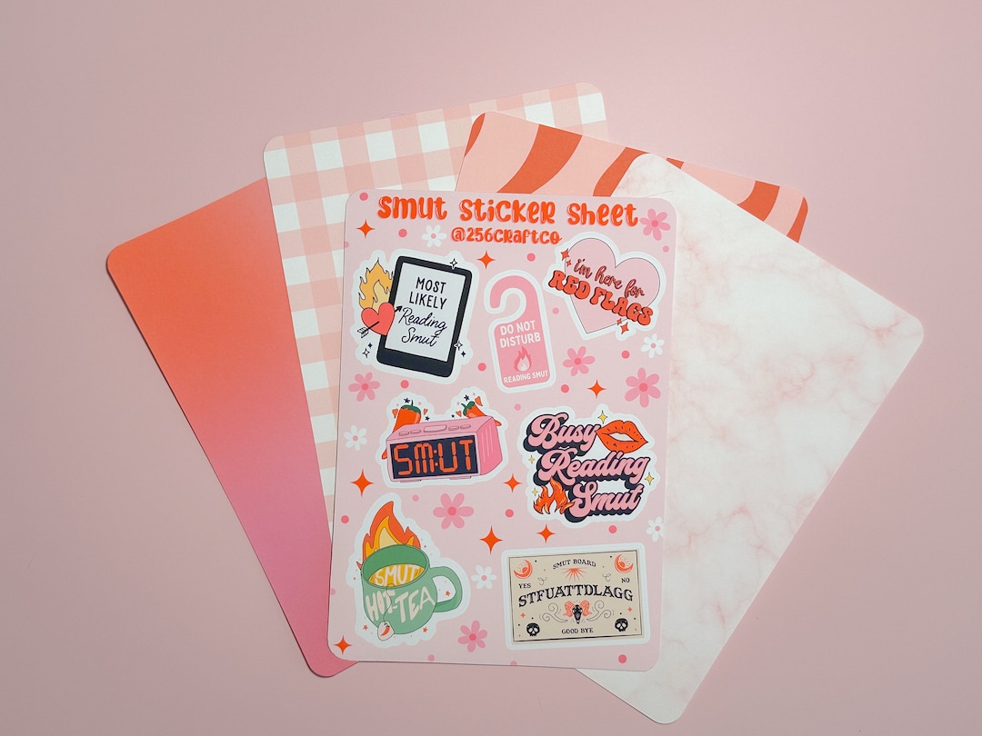 Smut Sticker Sheet, Smut Stickers, Smut, Spicy, Spicy Book, Spicy ...