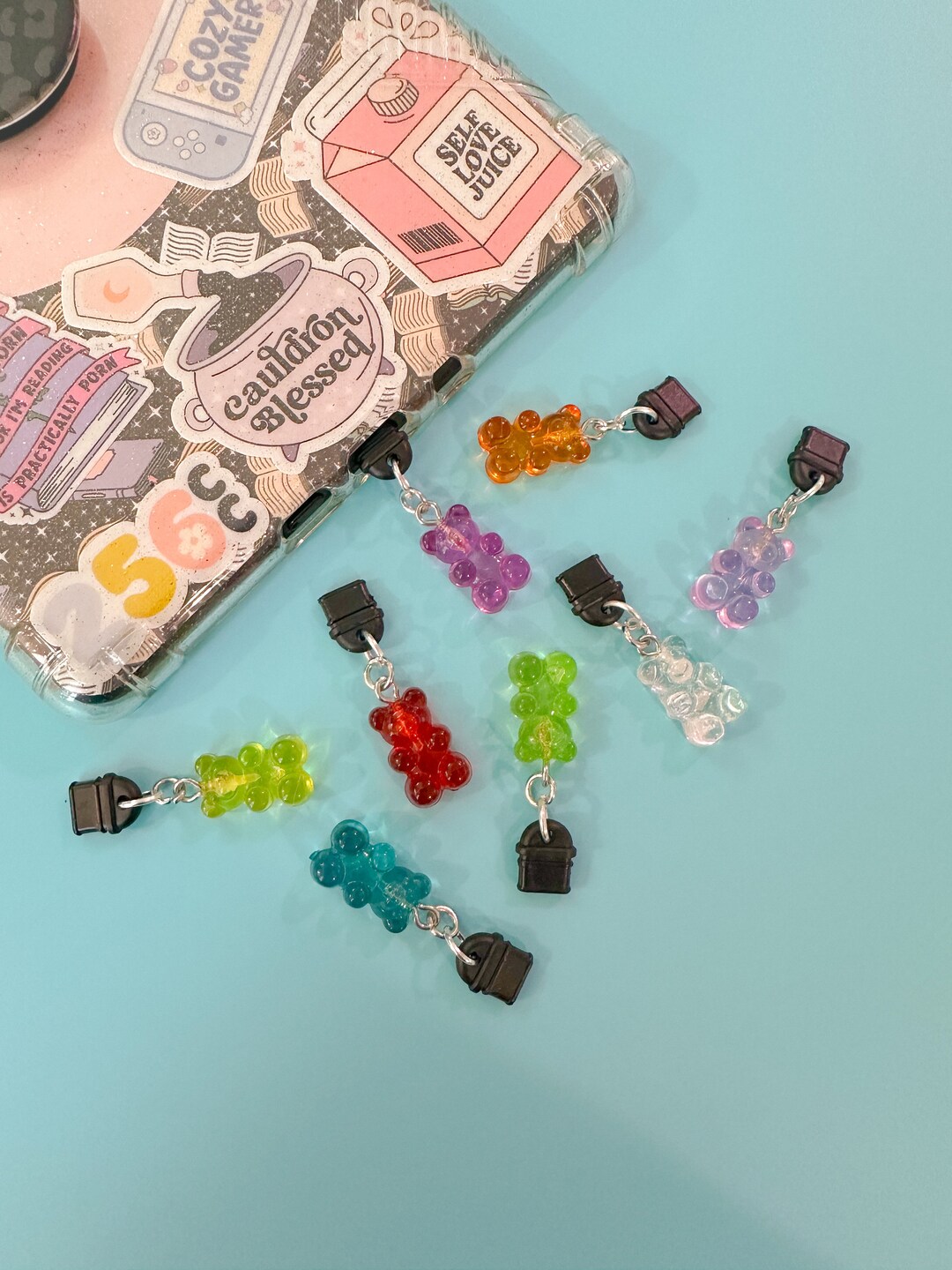 Gummy Bear E-reader Charms, Kindle Charms, Phone Charms, Book Lover ...