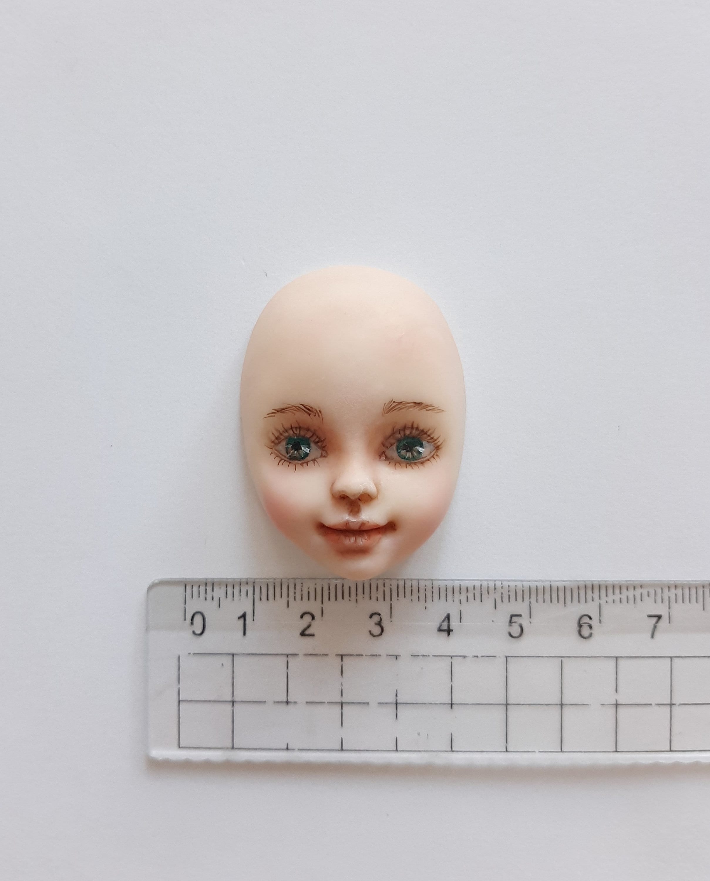 Doll Faces for Making Cotton Toy Ornament. Plush Teddy Doll. Sculptural ...