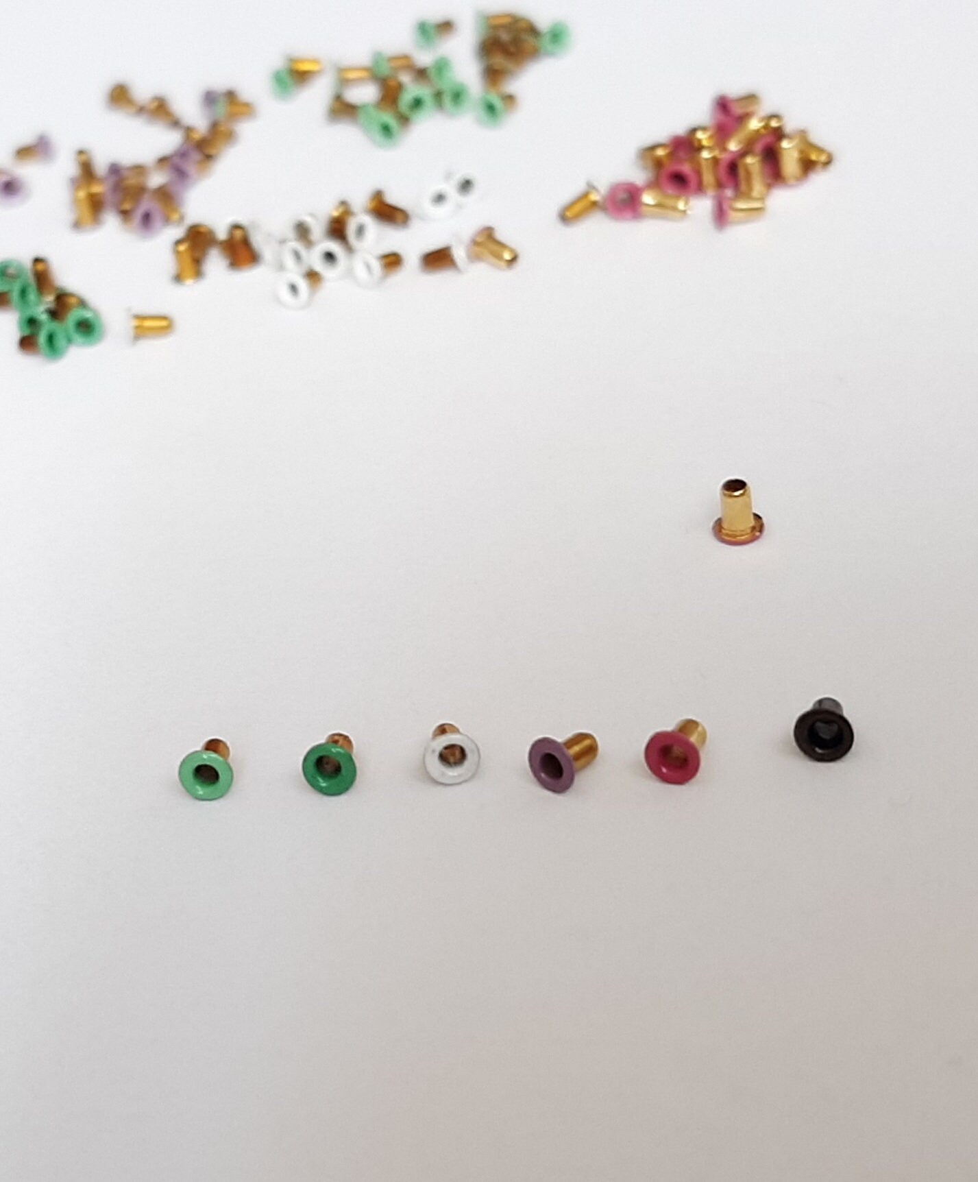 Mini Metal Eyelets Grommets Sewing 1mm 5-10 Pcs Colored Grommets Supply ...