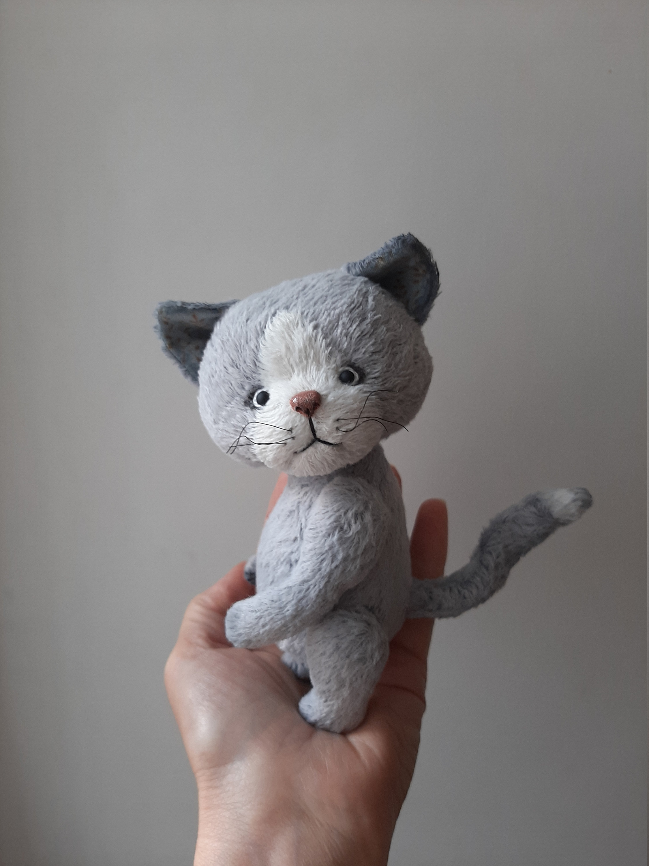 Cute Teddy Cat, OOAK Artist Teddy Bear 6 Inch Miniature Cat Author's ...