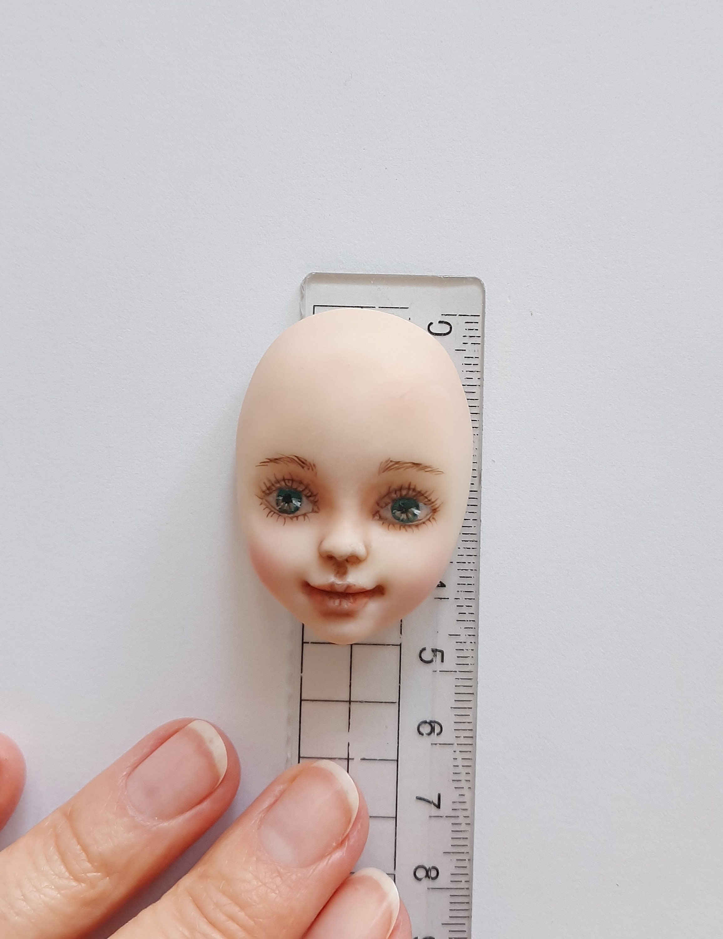 Doll Faces for Making Cotton Toy Ornament. Plush Teddy Doll. Sculptural ...