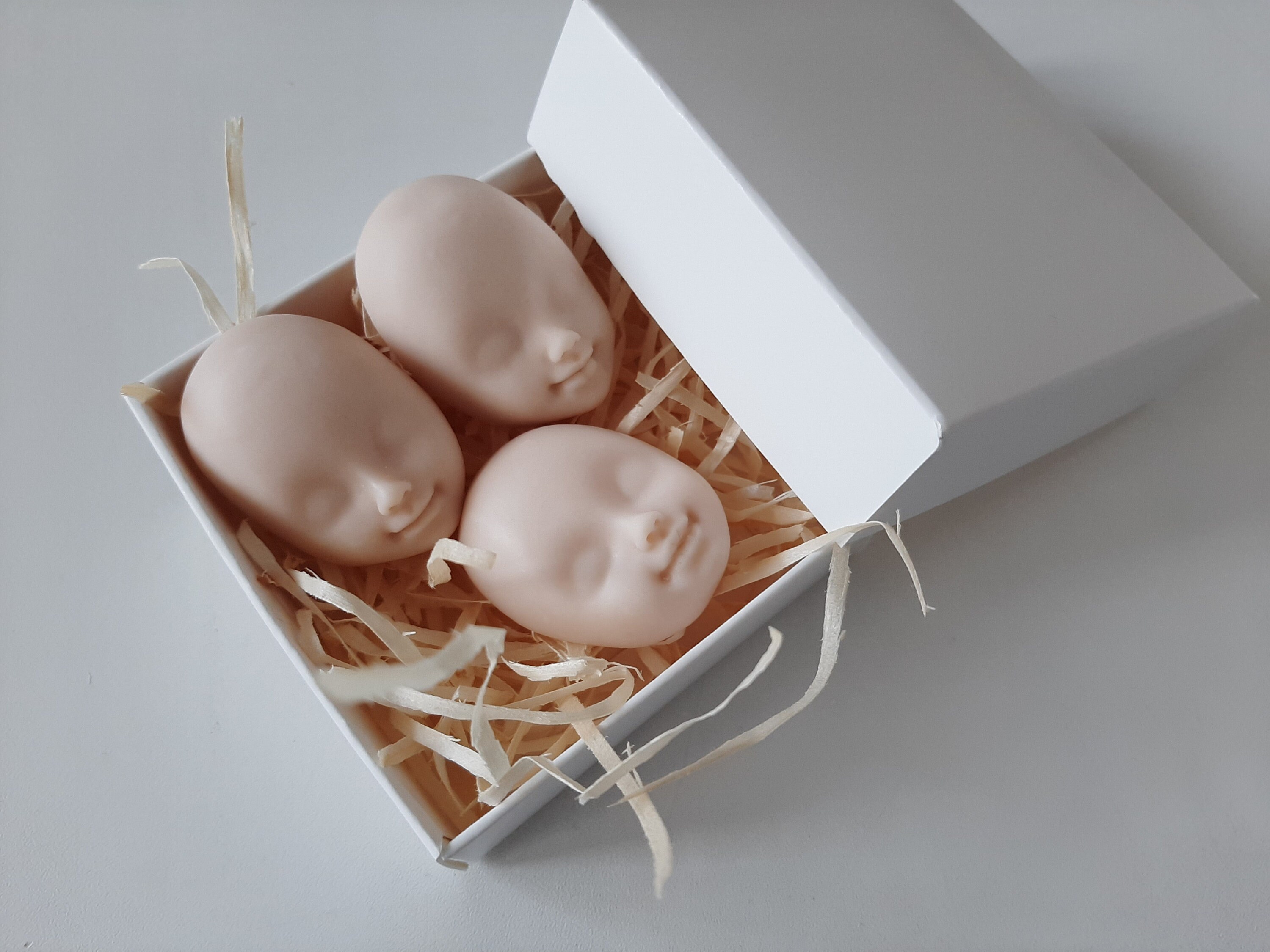 Doll Faces for Making Plush Teddy Doll. Fimo Cernit Artdoll. A Set of ...