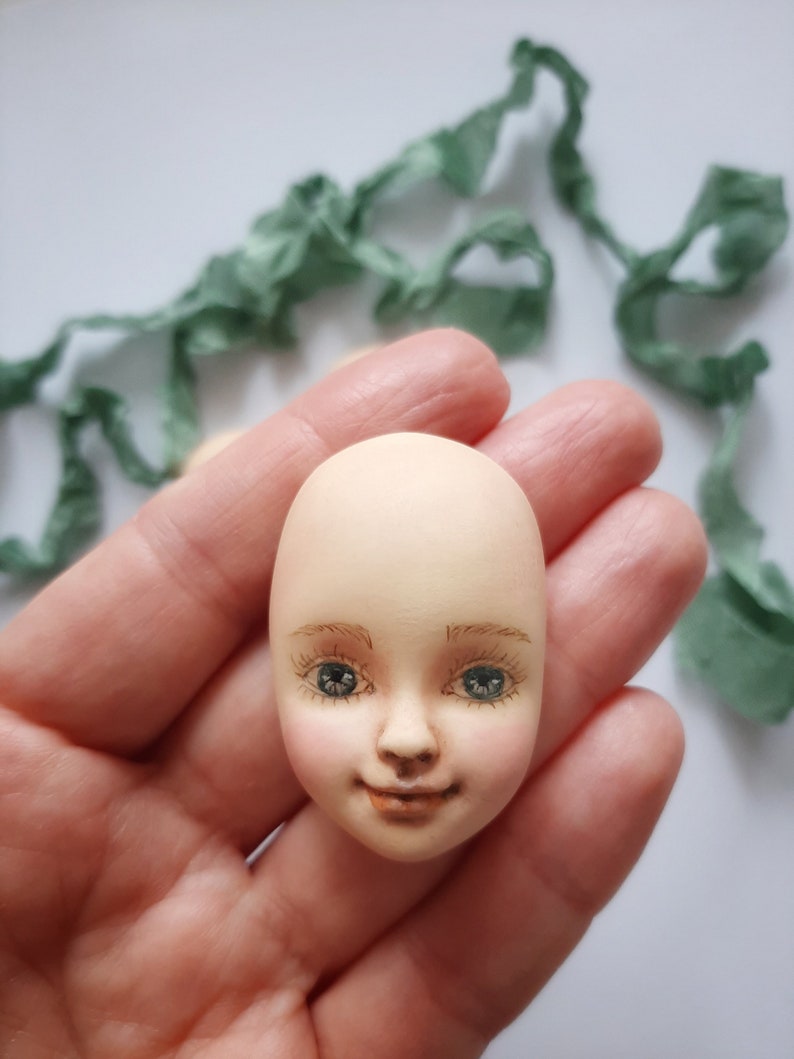Teddy Doll Faces for Making Plush Doll. Sculptural Painted | Etsy