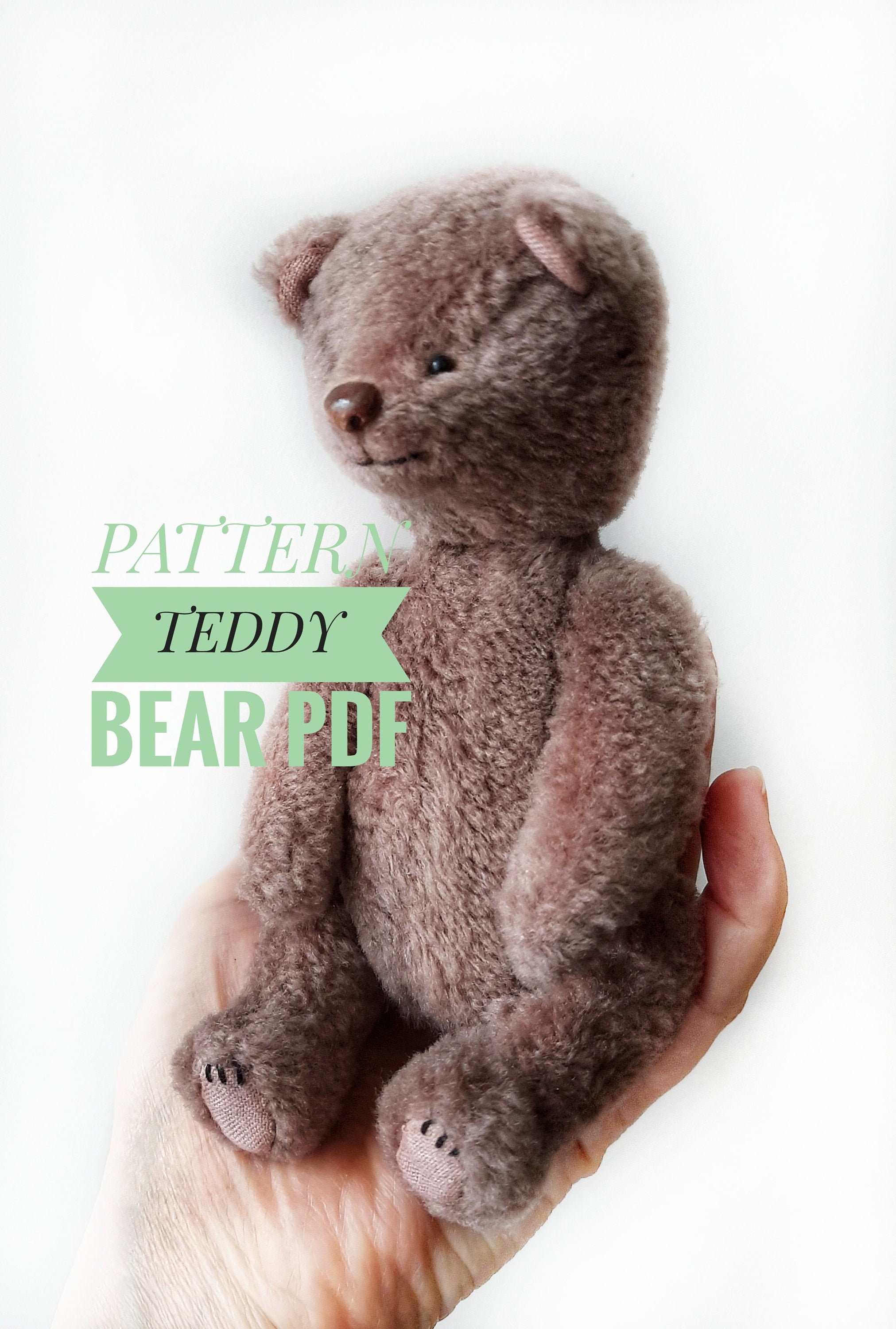 Kits & How To Doll Making plush teddy pdf vintage Artist bear pattern ...