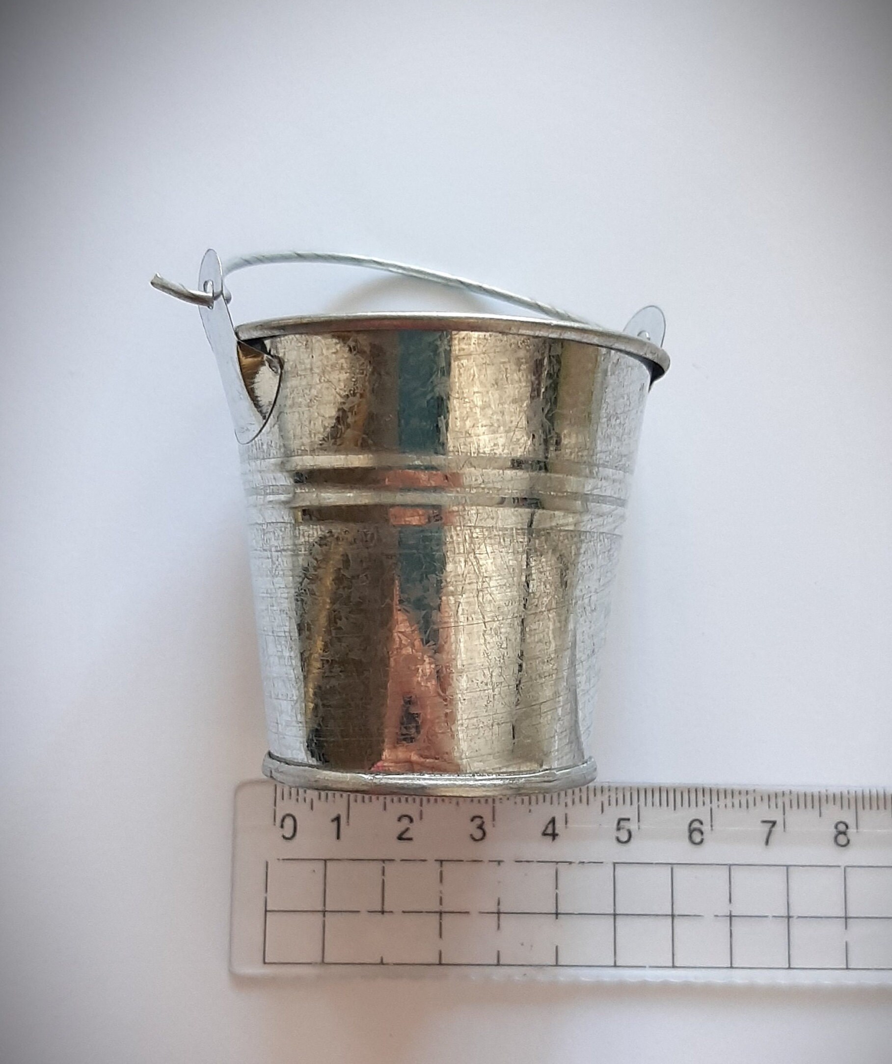 Metal Pail 2 23/64 Inch Craft Supply Decor Blank Pails Mini Bucket ...