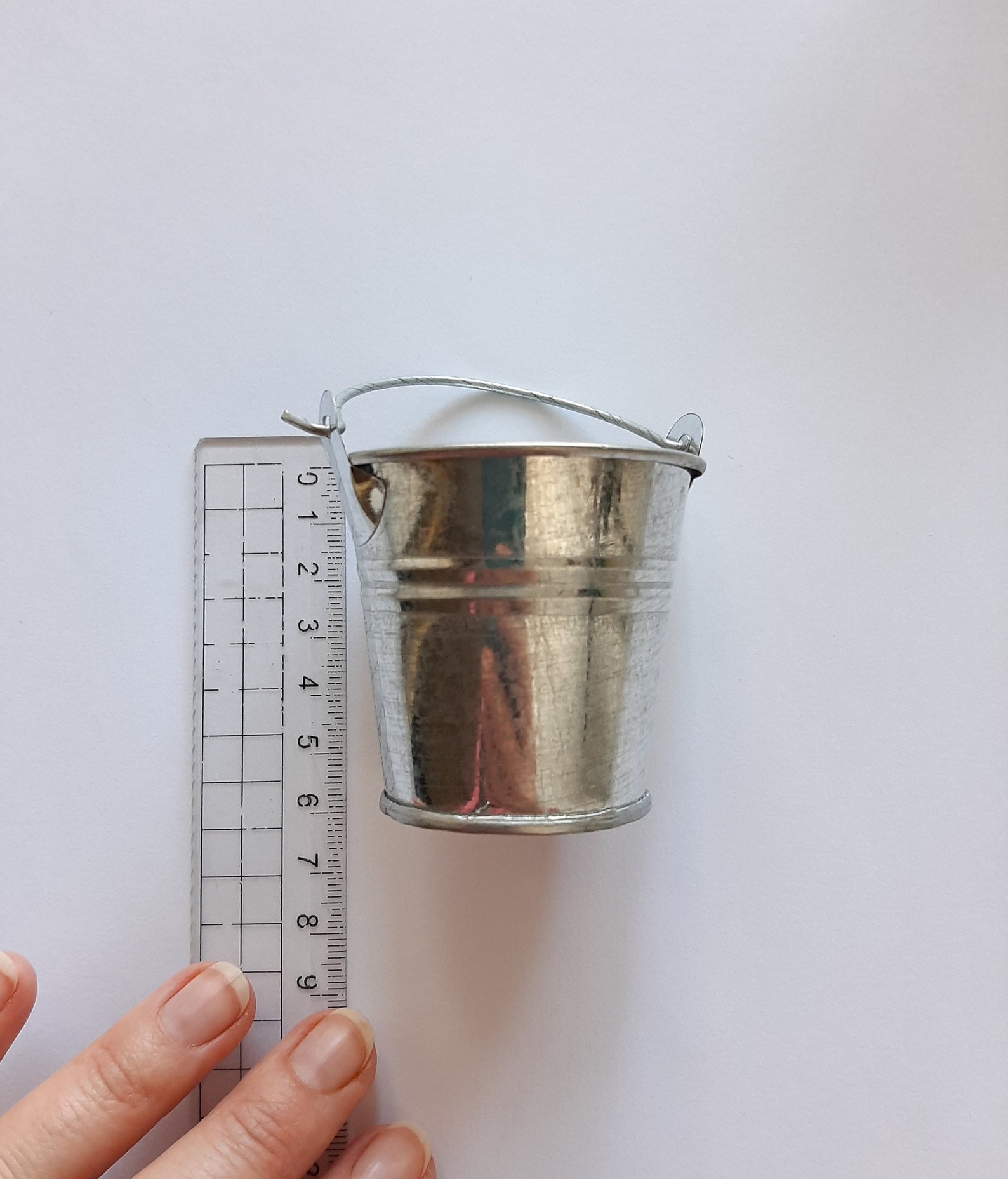 Metal Pail 2 23/64 Inch Craft Supply Decor Blank Pails Mini Bucket ...