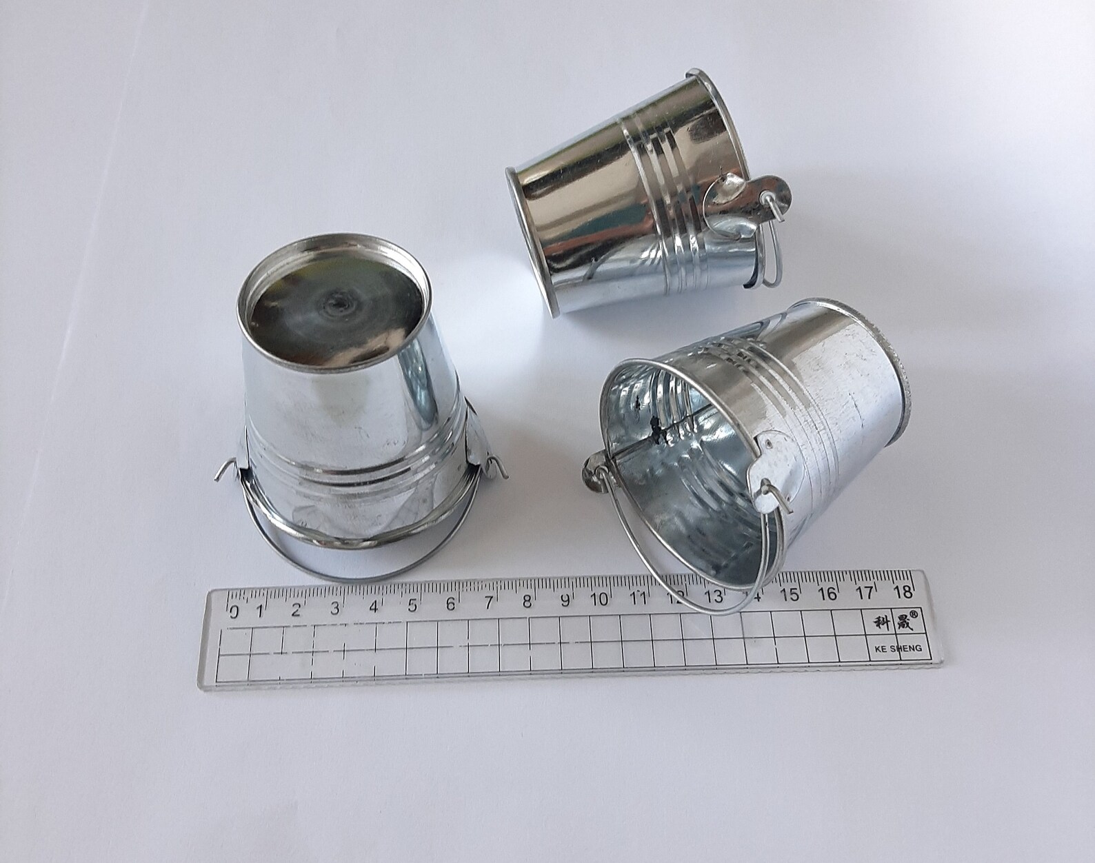 Metal Pail 2 3/4 Inch Craft Supply Decor Blank Pails Mini Bucket Floral ...