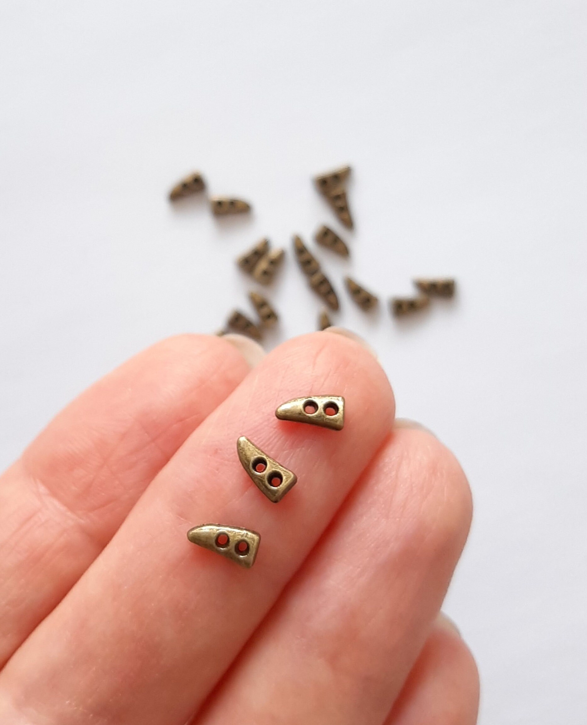 Mini Metal Toggle Doll Buttons 7 Mm Sewing Craft Doll Clothes Making ...