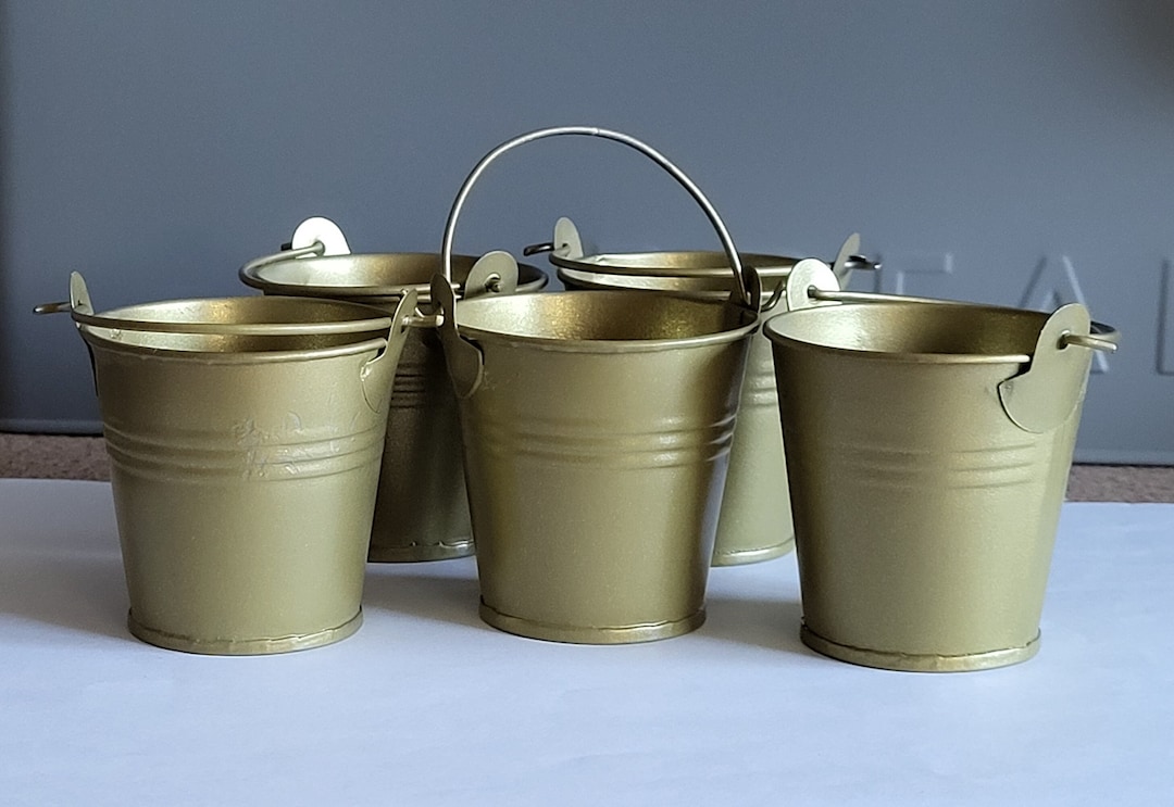 Metal Pail Craft Supply 1,97 Inch Decor Blank Pails Mini Bucket Floral ...