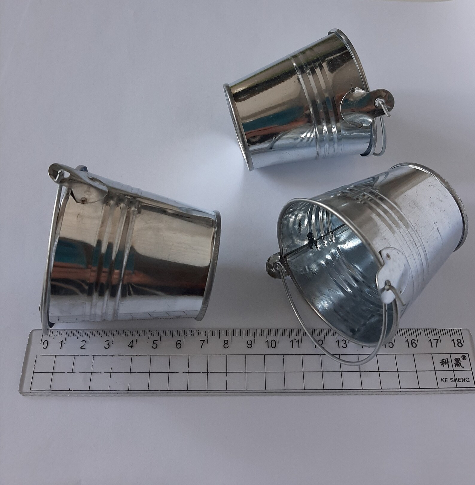 Metal Pail 2 3/4 Inch Craft Supply Decor Blank Pails Mini Bucket Floral ...