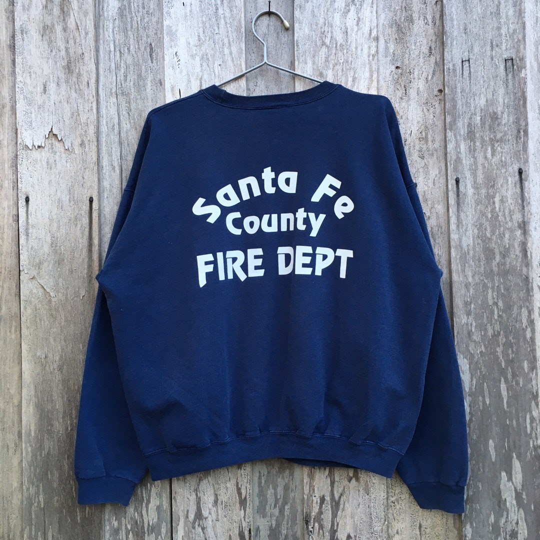 Vintage Santa FE County Fire Department Crewneck Sweatshirt - Etsy