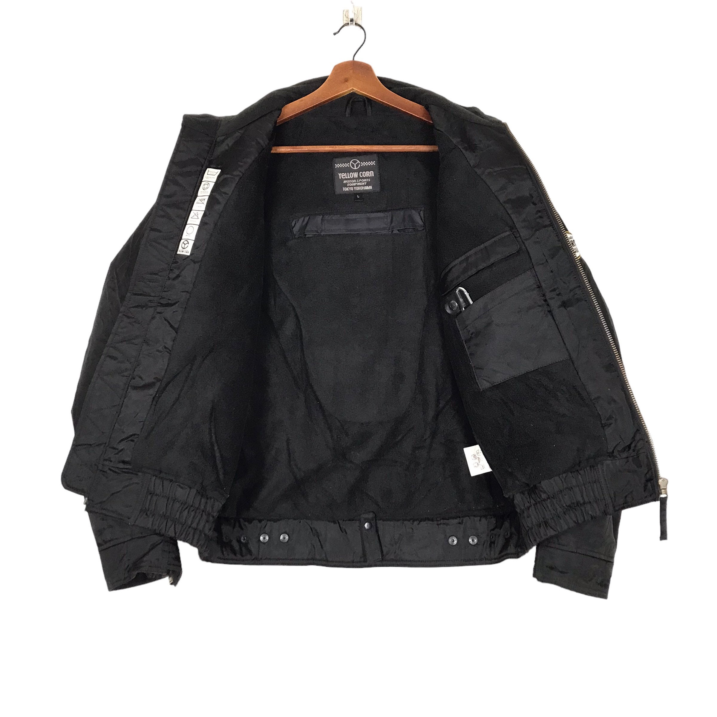 Vintage Yellow Corn Sledge Hammer Highway Motorcycle Jacket Vintage ...