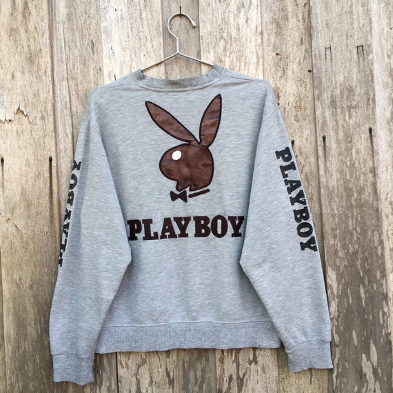Vintage Playboy Crewneck Animated Big Logo Sweatshirt - Gem