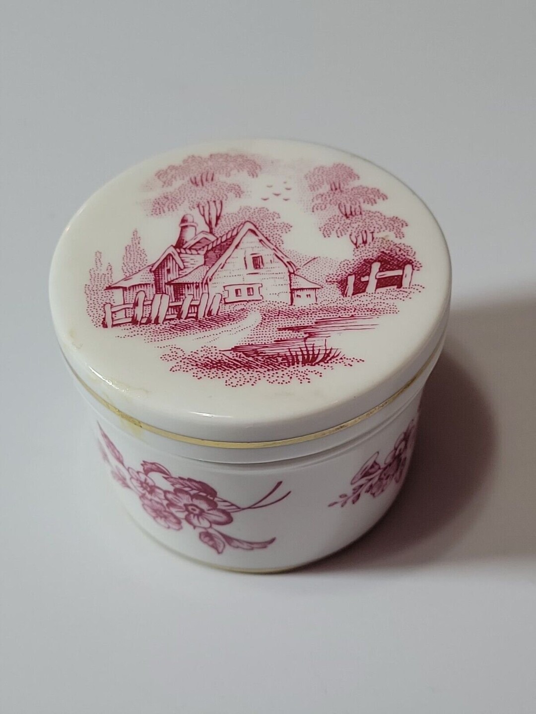 Spode Wedgewood Country Cottage Trinket Box Fine Bone China England ...