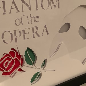 Phantom of the Opera Lightbox: Theater Mask Shadow Box Art - Etsy