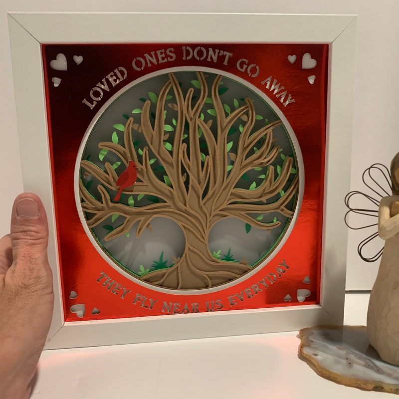 Cardinal Shadow Box - Etsy