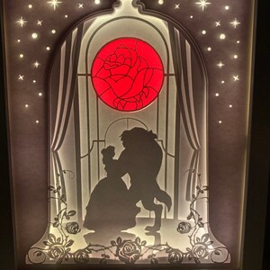 Beauty and the Beast, Princess Belle, Princess Decor, Lightbox Lighted ...