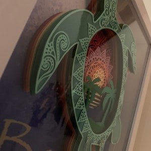 Sea Turtle Decor,palm Trees Ocean, Beach Life, Salt Life, Decorative ...