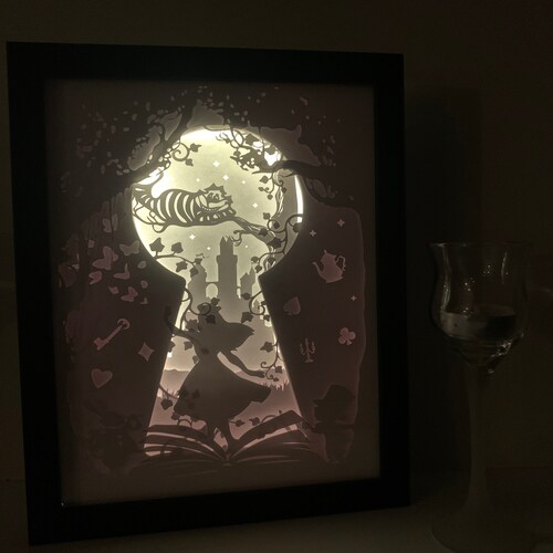 Alice in Wonderland 3D Shadow Box - Etsy