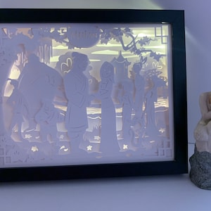 Princess Mulan, Mulan Light Box, LED Lamp, Decorative Shadow Box ...