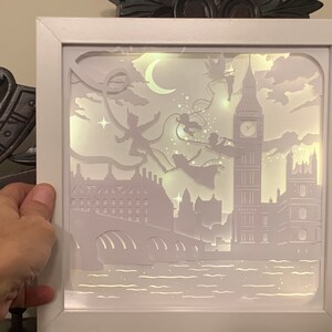 Peter Pan, Tinkerbell and the Children, Neverland, Lightbox Lighted ...