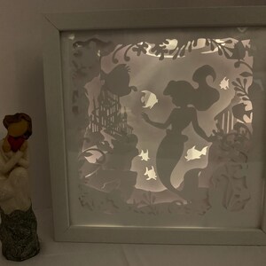 The Little Mermaid, Ariel, Under the Sea, Decorative Shadow Box ...