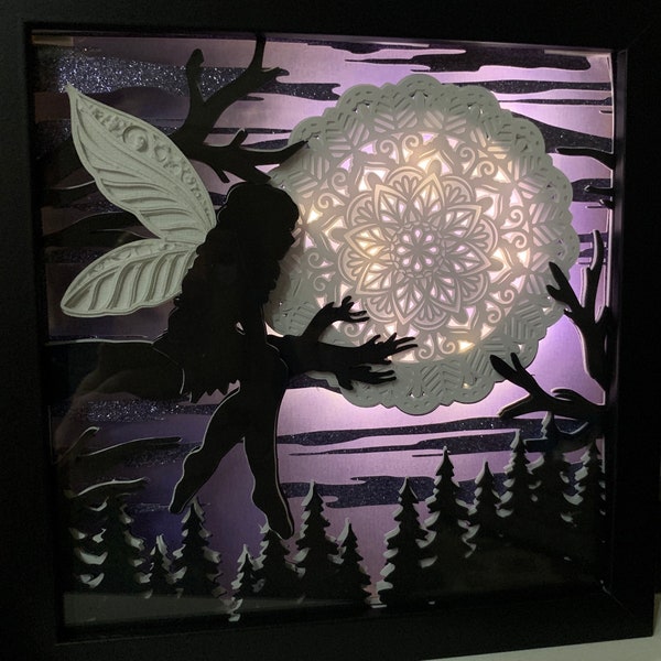 Forest Shadow Lamp - Etsy