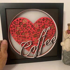 Coffee Sign, Coffee Decor, Java Decor, Lightbox Lighted Frame, Shadow ...