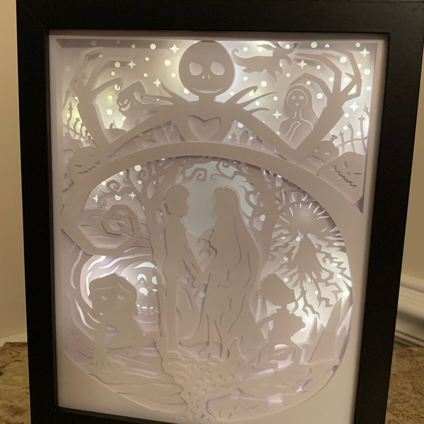 Light Box Nightmare Before - Etsy