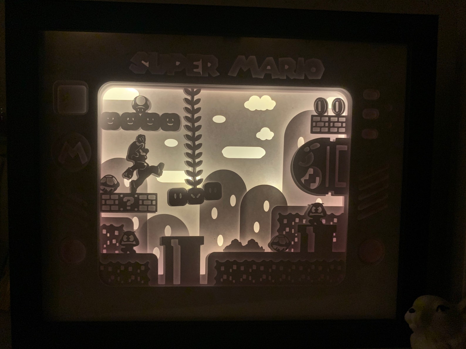 Nintendo Super Mario Brothers Bros. videojuego lightbox | Etsy