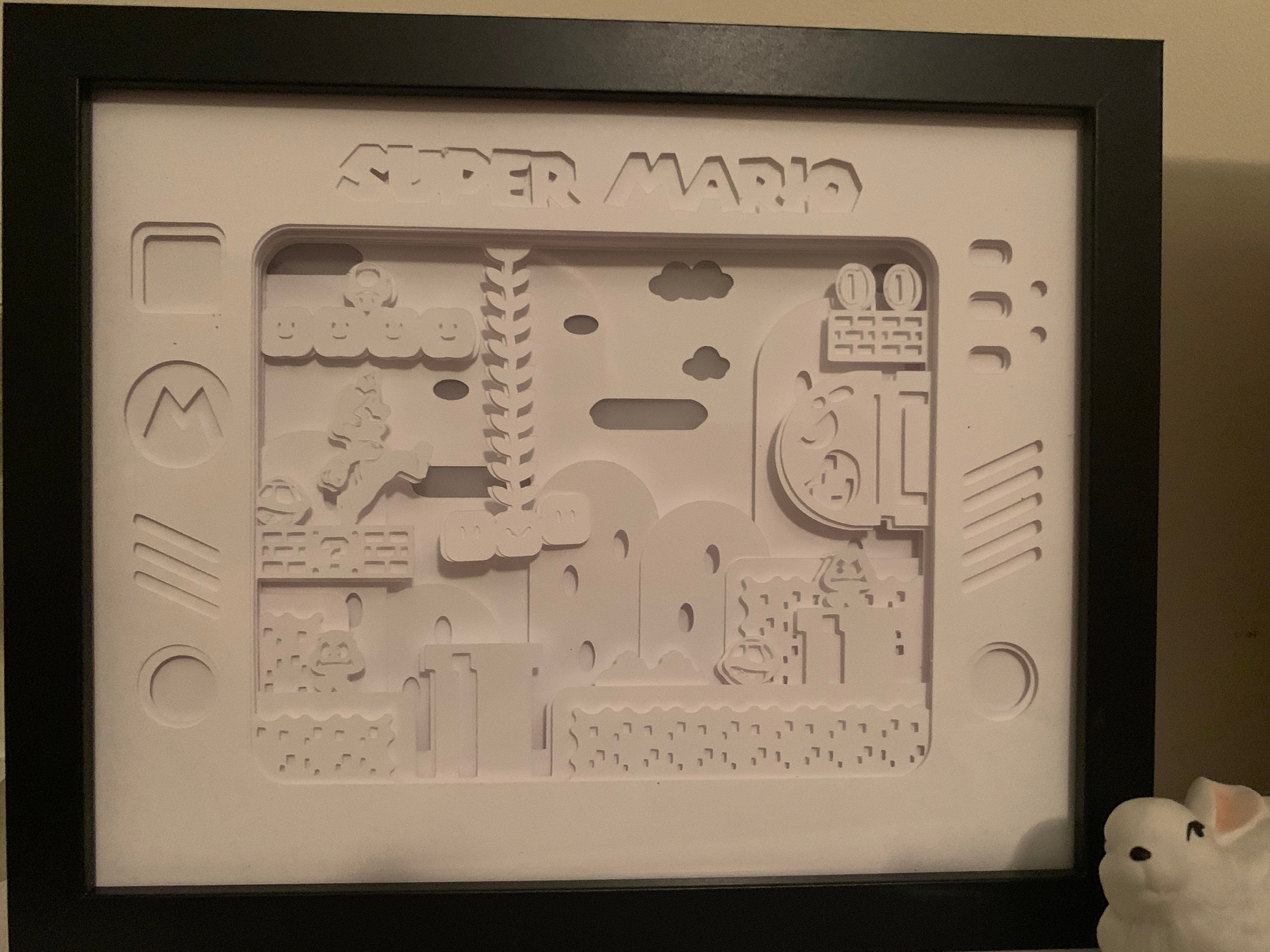 Super Mario light box, Mario Bros lamp, Mario Brothers wall sign ...